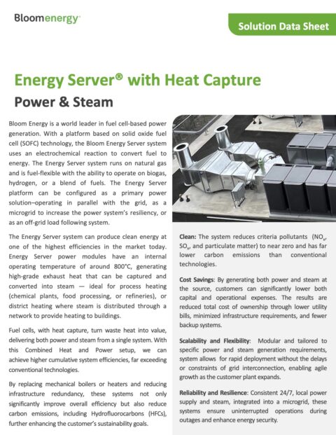 Fuel Cells - Bloom Energy