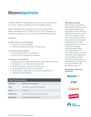 Fuel Cells | Bloom Energy