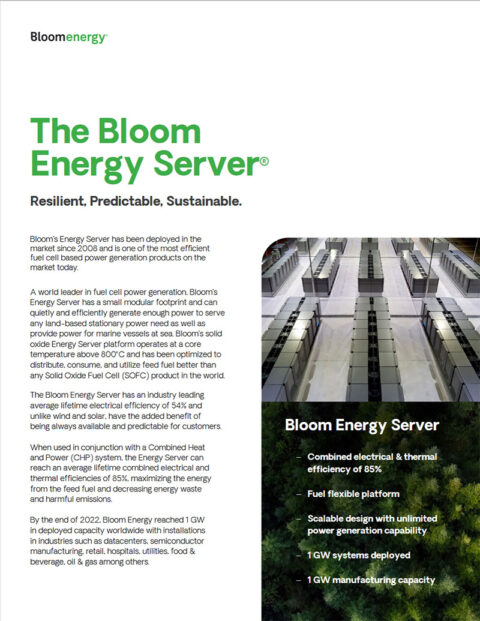 Bloom Energy Server Resources - Bloom Energy
