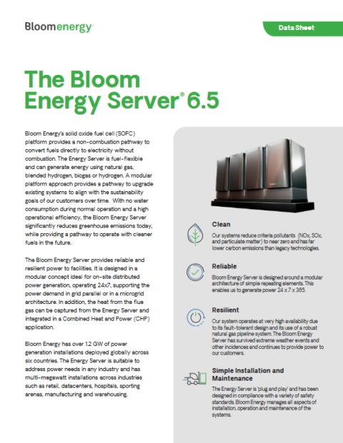 Bloom Energy Server Resources - Bloom Energy