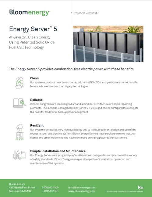 Bloom Energy Server Resources - Bloom Energy