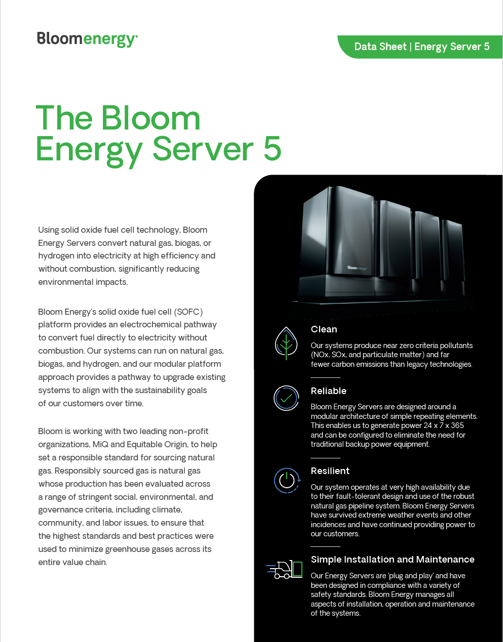 Bloom Energy Server Resources - Bloom Energy